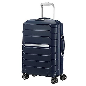 SAMSONITE Flux - Spinner 55/20 Expandable Hand Luggage, 55 cm, 44 liters, Blue (Navy Blue)