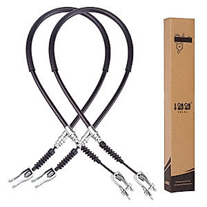 10L0L Golf Cart Brake Cables Set 42" Long Stainless Steel Core Cable Passenger and Driver Side Brake Cable Fits for Club Car DS 1981-1999 G&E Golf Cart OEM# 1011125 1011403 1016761-01