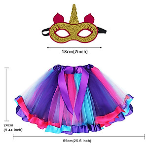 D.Q.Z Superhero Costumes for Girls Toddlers Super Hero-Cape with Rainbow TuTu, Big Sister Gifts for Little Princess Dress Up (Rose)
