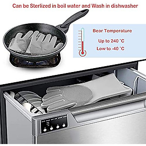 Pet Grooming Gloves for Bathing and Hair Removal, Dogs and Cats Bath Shampoo Brush , Soft and Durable Silicone Scrubber Glove for Pets Shower Like Horse, Dog and Cat