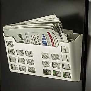 Officemate MagnetPlus Magnetic Letter Size File Pocket, Plastic, White (92543)