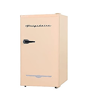 Frigidaire EFR376-CORAL Retro Bar Fridge Refrigerator with Side Bottle Opener, 3.2 cu. Ft, Coral