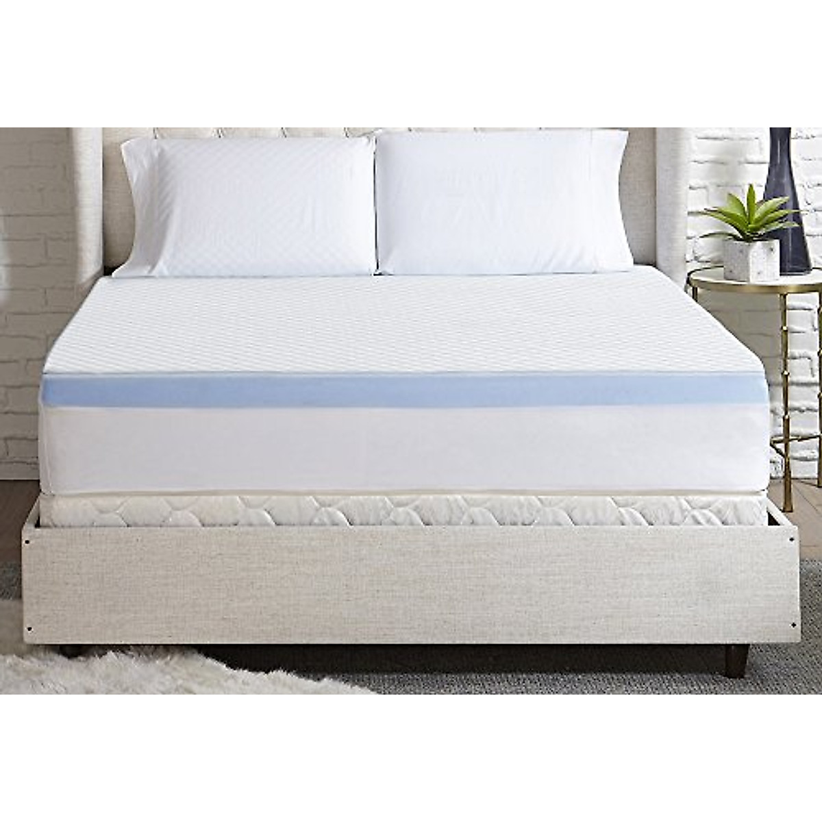 Serta 3" Lasting Dream Plus Gel-Infused Memory Foam Mattress Topper, Twin