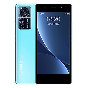 Unlocked Cell Phones, 12 Pro Android 5.1 Smart Phone HD Full Screen Phone, Dual SIM Smartphones, 2+8GB RAM 5.0inch Face ID Mobile Best for Father Childrens (Blue)