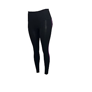 Victoria's Secret Pink Active High Waist Full Length Cotton Legging Black/Purple Size Large New