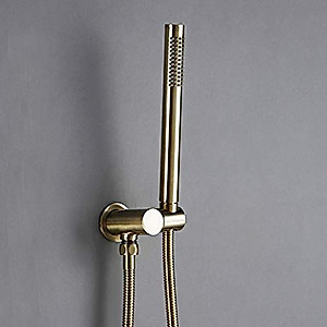 SYLKWOR Bathroom Taps, Bathtub Faucets and Shower Heads Shower Set Mixer Valve Function Bathtub Mixer Taps Hot and Cold Wall Mounted Bathroom Shower Faucet with Hand Interestilife/10 inch