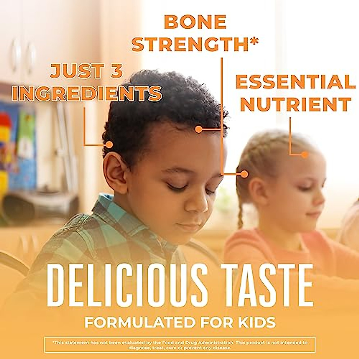MaryRuth Organics USDA Organic Vitamin D3 Liquid Drops for Kids | 640 IU Vitamin D3 Per Serving | Kids Immune Support & Bone Health Supplement | Formulated for Ages 4-13 | 0.5oz | 30 Servings