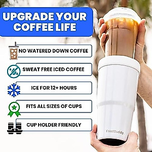 Frostbuddy | To Go Buddy - 30 oz Stainless Steel Vacuum Insulated Tumbler Cup - thermal cups for hot and cold drinks - stainless steel Tumbler Dunkin Cup (30oz To-Go Buddy | Northern Lights)