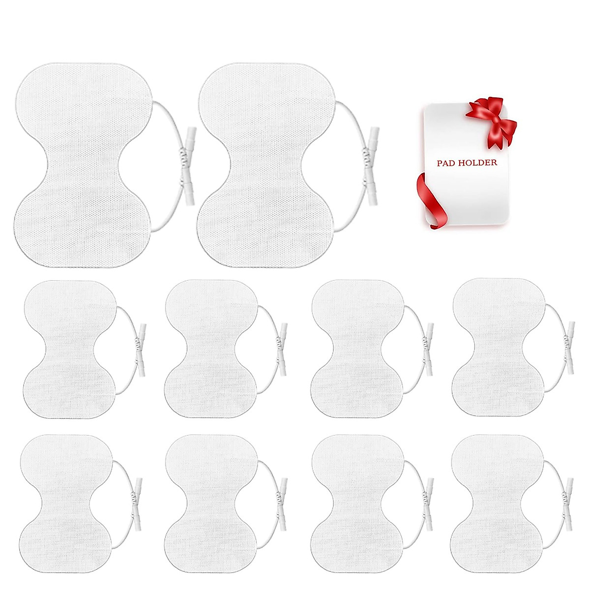 TENS Unit Replacement Pads, 8 PCS Premium Thickened Reusable Self-Adhesive Electrode Pads for EMS Muscle Stimulator Massager