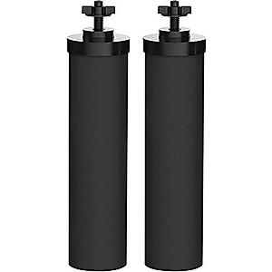 Nispira Premium Water Filter Black Element Cartridge Compatible with Berkey Countertop Water Purification System. Compared to Part BB9. 2 Filters