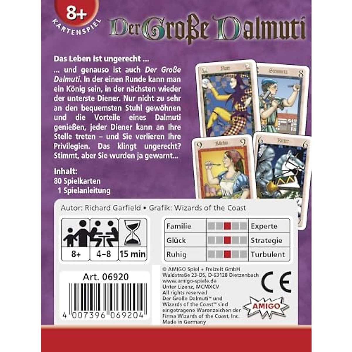 AMIGO 6920 "The Great Dalmuti Cardgame