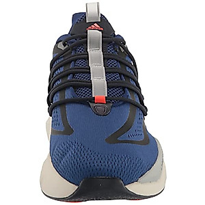 adidas Men's Alphaboost V1 Running Shoe, Victory Blue/Solar Red/Grey, 12
