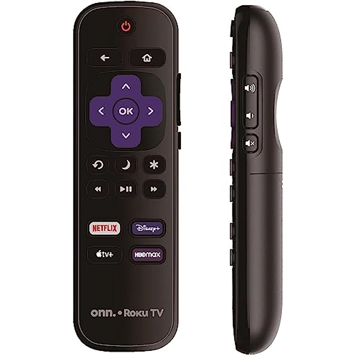 OEM Replacement Remote Control fits for All Onn. Roku TV Smart 4K Ultra HDTV with 4 Shortcut APP Keys - Netflix, Disney Plus, Apple TV+, and HBO Max Buttons