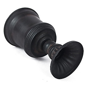 WEIDUOFUN Antique Display Urn Planter Pedestal Vase Rustic Classic Urn Planter Vase for Wedding Home Cafe Decoration -7.87”Tall and 3.54” Diameter