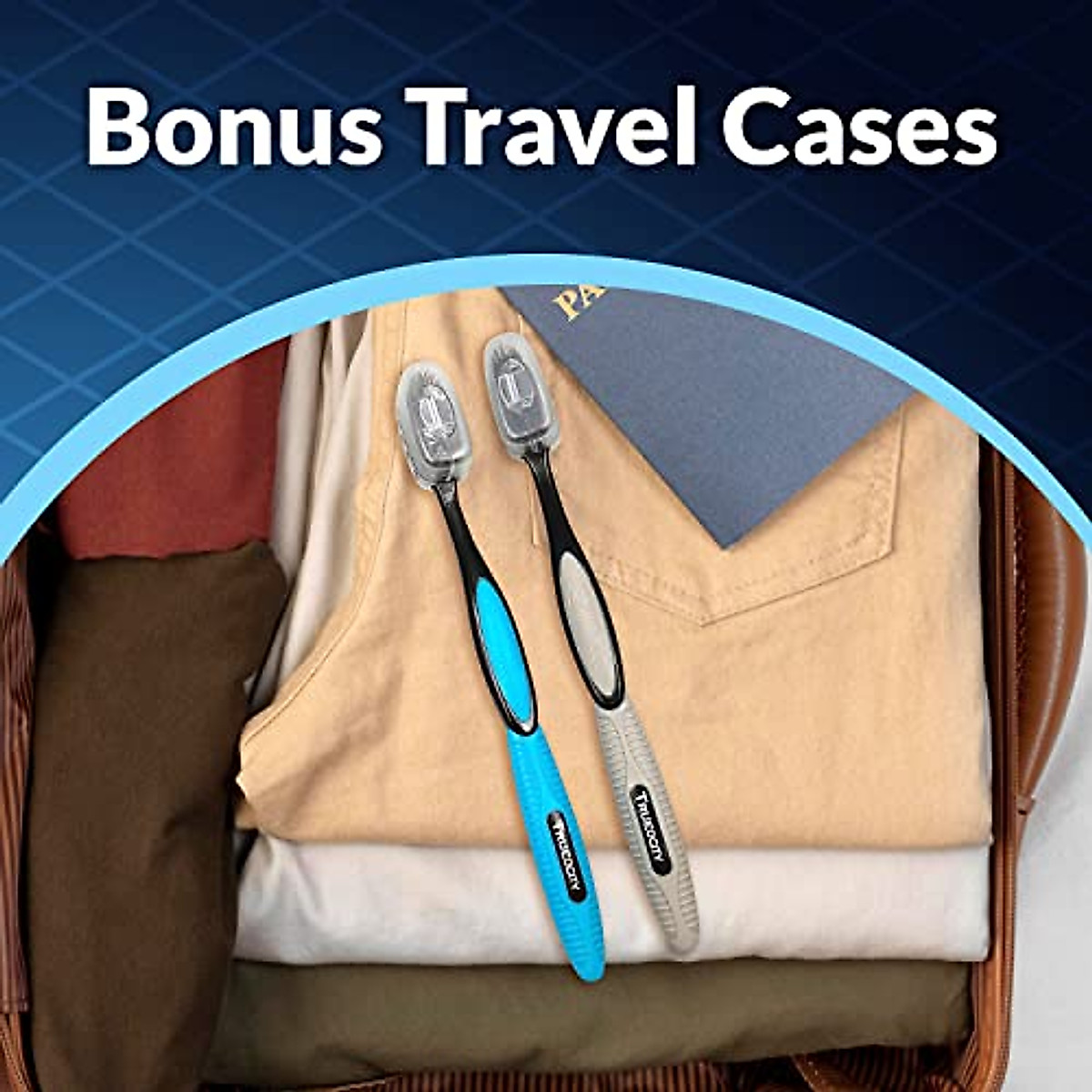 Charcoal Toothbrush 6 Pack, Natural Teeth Whitening Solution - Ultra Soft Tooth Brush - Gentle, Slim Brush Head - Black Toothbrushes for Adults Working Great with Activated Charcoal Toothpaste