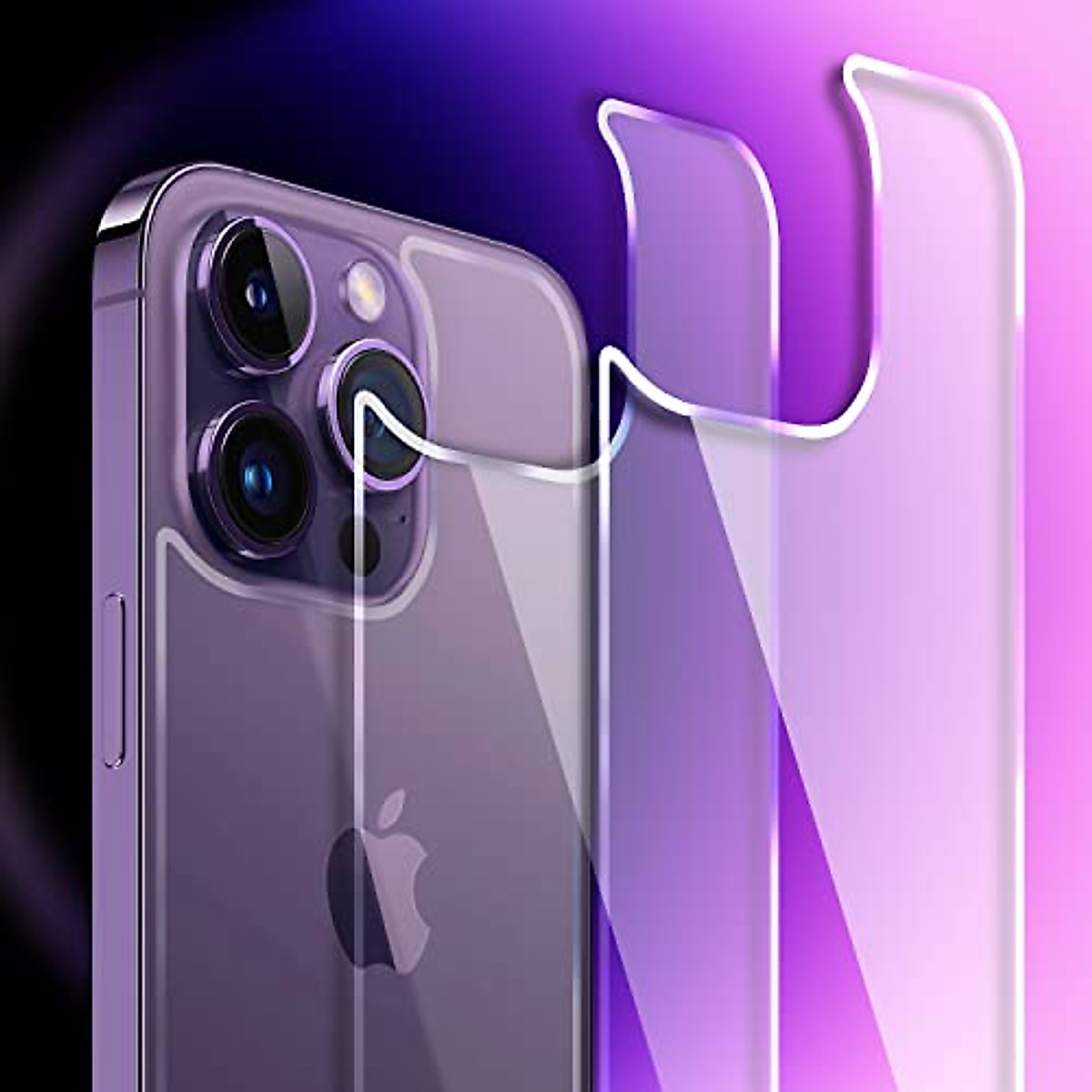Shacoryze Back Screen Protector for iPhone 14 Pro Max [3-Pack], Back Tempered Glass Protector Rear Temper Glass Film Premium HD Clarity Compatible with iPhone 14 Pro Max (6.7 inch)