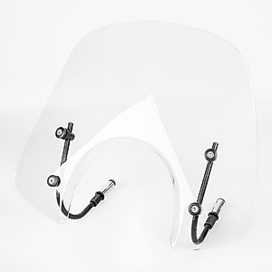 TAZGANTAX Motorcycle Windscreen Windshield Wind Deflector Protector Wind Screen compatible with Piaggio Ves-pa GT200 GTS250 GTS300 2018 2019 2021 2022 All year (Clear)