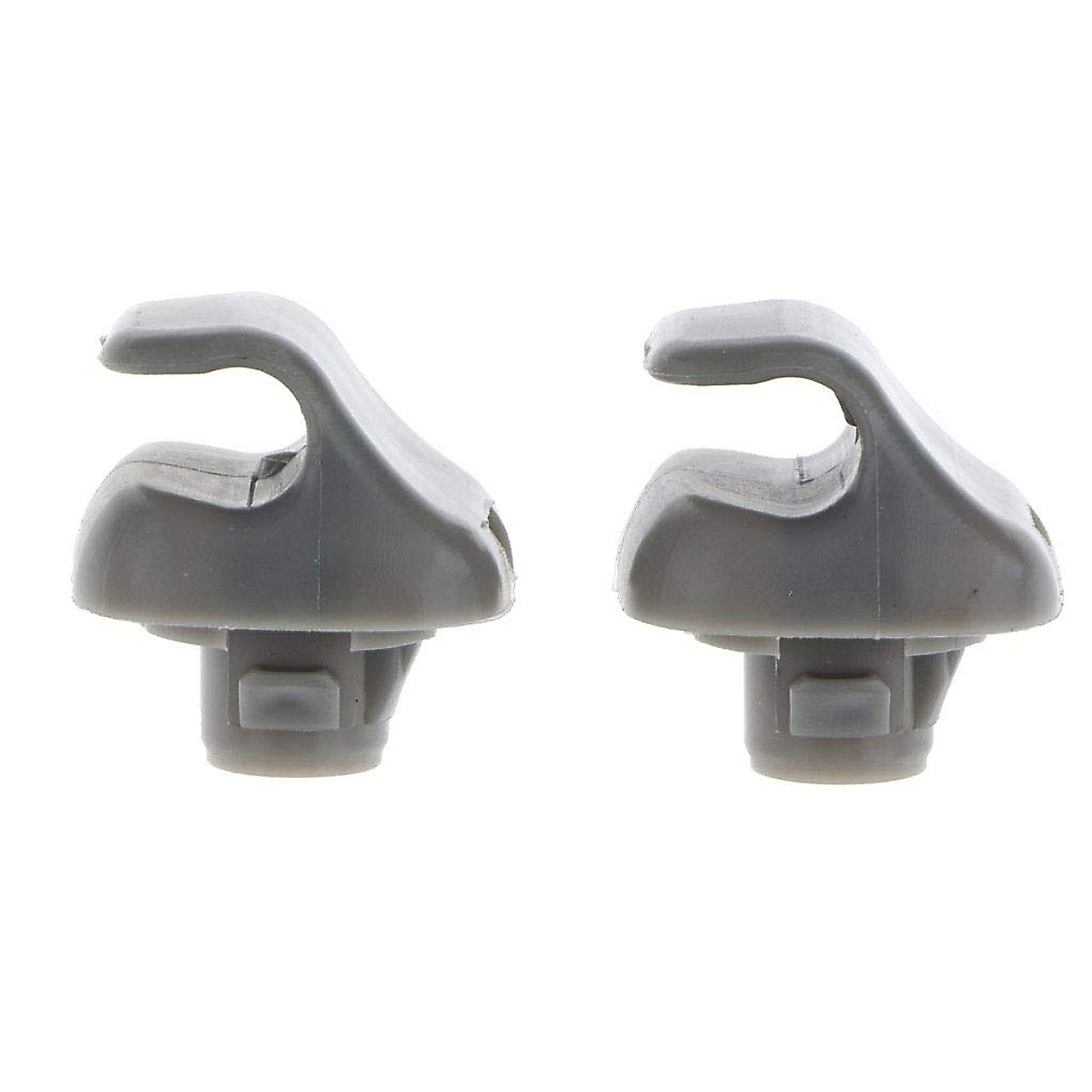 Poweka Sunvisor Clip Hook Replacement Compatible with 1998-2007 Accord 1996-2004 Civic 2007-2011 CR-V 1999-2010 Odyssey 2006-2011 Ridgeline, Replace 888217-S01-A01ZA Gray Pack of 2