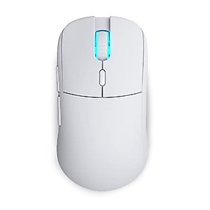 PWNAGE Ultra Custom Wireless Symm 1 Gen 2.0 - Ultra Lightweight Honeycomb Design Gaming Mouse 3370 Sensor - PTFE Skates - 6 Buttons - 74G (White, Solid Sides)