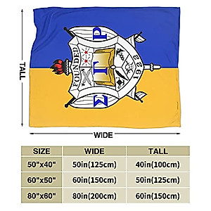 Sigma Gamma Rho Blanket Flannel Throw Ultra Soft Micro Blanket 50inchx40inch, Black