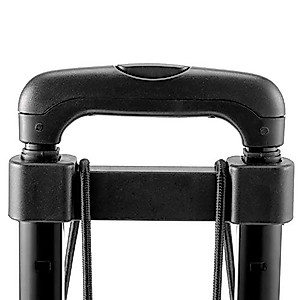 HOZEON Folding Hand Truck, 55 Lbs 25 KG Heavy Duty Solid Construction Utility Cart for Luggage, Lightweight Compact Portable Fold Up Dolly for Luggage, Travel, Shopping Moving, Office, Black