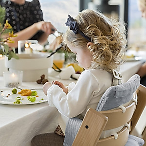 Stokke Tripp Trapp Classic Cushion, Nordic Blue - Pair with Tripp Trapp Chair & High Chair for Support and Comfort - Machine Washable - Fits All Tripp Trapp Chairs