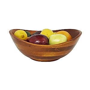 Woodard & Charles Wood 3 Piece Salad Serving Bowl Set, 11 3/4" x 11" x 5"