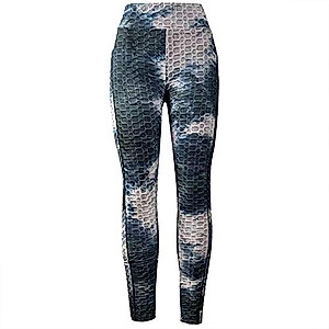 Workout Leggings for Women High Waist, Womens Workout Tummy Control Yoga Pants Sports Exercise Athletic Tights Black