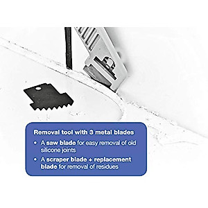 Cramer 40407US Silicone Profiling Kit7 – professional Caulking Tool Kit with Sealant Finishing Tools and Caulk Removal Tools – easy silicone caulking with guides