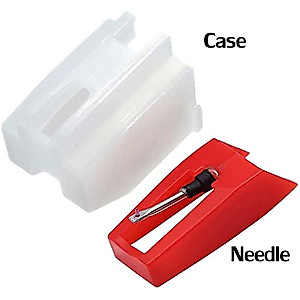 Boytone Pack of 5, Sapphire Tipped Ceramic Replacement Needle for Turntables