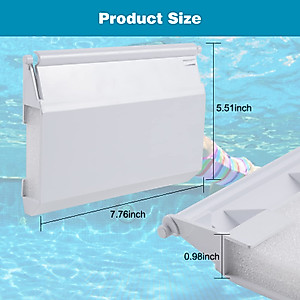 Fuoequl Pool Skimmer Weir Door SP-1082-K Weir Pool Skimmer Inground Fits Models SP1083 SP1084 SP1085 SP1086 SP1075 Skimmer Weir Flap