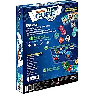 Pandemic The Cure Board Game (Base Game) | Board Game for Adults and Family | Cooperative Board Game | Dice Game | Ages 8+ | 2 to 5 players | Average Playtime 30 minutes | Made by Z-Man Games