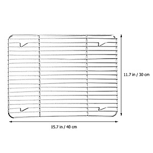 Stainless Steel Grid Wire Rack Cooling Rack Nonstick Wire Baking Rack Metal Mesh Cookie Rack Mesh Oven Rack for Cooking Drying Roasting Grilling
