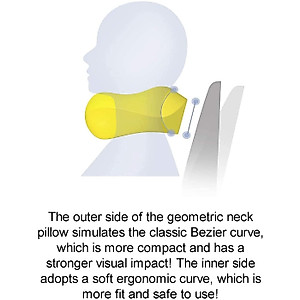 Feilx Travel Pillow - Memory Foam Neck Pillow Support Pillow, Support Cushion U Shaped Portable Travel Pillow for Kids Adults Aircraft Car Train Office