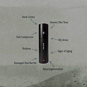 WOAK C4 – Men's Tinted Moisturizer BB CC Cream Foundation – Color Correcting Camo Complex – Hybrid Skin Care (Medium)