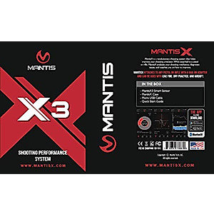 Mantis X3 Shooting Performance System - Real-time Tracking, Analysis, Diagnostics, and Coaching System for Firearm Training - MantisX