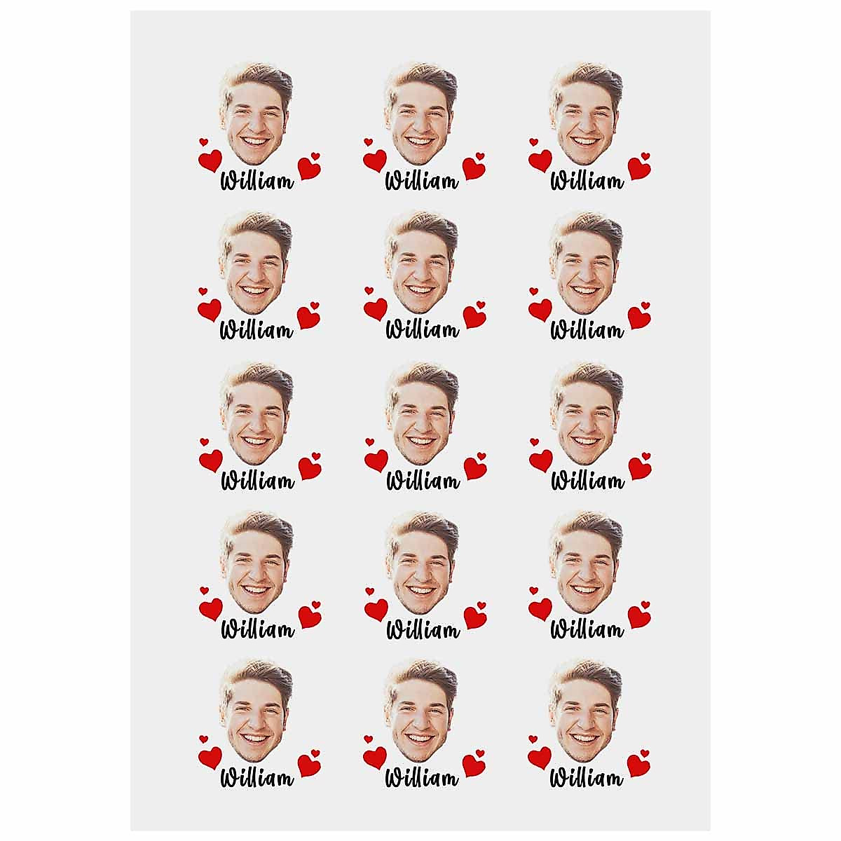 Custom Tattoos Personalized Temporary Tattoos with Photo Face Name Heart for Birthday Party Wedding Bride Groom Gift