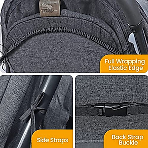 Orzbow Universal Mosquito Net for Stroller,Baby Bug Net with Two-Way Zippers & Storage Bag,Breathable & Foldable Mosquito Nets for Strollers,Car Seat,Bassinet,Cradle,Portable Mini Crib (Black)