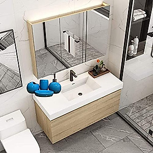 bbruriy 5 Piece Blue Ceramic Full Bathroom Accessories Set Includes Soap Lotion Dispenser - Soap Dish- Toothbrush Holder and European Embossed Mouthwash Cup2 Hotel Bathroom Supplies,Blue