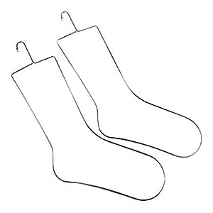 SILLY MONKEY Sock Blockers and Laundry Drying Hanger Rack Stainless Steel, Complete with 3 Pairs of Small, Medium, Large Sock Blockers for Fast Drying and Displaying Hand Knitted Socks