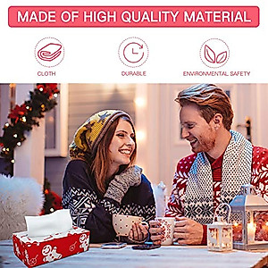 MILISTEN 50pcs Christmas Cotton Fabric Craft Bundle Squares Christmas Patchwork Sewing Quilting Fabric Plaid Check Fabric Squares Christmas Holiday Collection for DIY Sewing Quilting 15X15cm