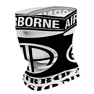 Army 82nd Airborne Division Unisex Seamless Neck Gaiter Face Mask,Multi Purpose Face Cover Neck Scarf, Outdoors Fishing Turban Balaclava,Windproof Dust&UV Sun-Protection for Bandana