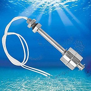 Liquid Level Sensor,Water Level Switch,0~220V Stainless Steel Liquid Water Level Sensor, Stainless Steel Switch, Switch for Pool Can 100mm, Suitable for Most Power Source