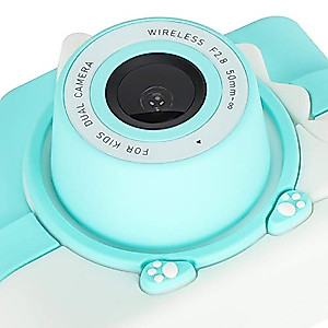 ROMACK Mini Camera, Dual-Camera Kids Camera 24 Million High‑Definition with Photo Stickers for Travel for Children's Toys Gifts