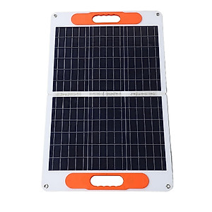 Portable Solar Panels, Folding DC Port Solar Panel Charger for Mobile Power Station RV Camping Off Grid