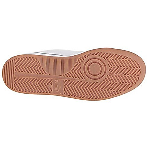 PUMA Women's CALI EXOTIC Sneaker, Whisper White-Puma White-Puma Team Gold, 7