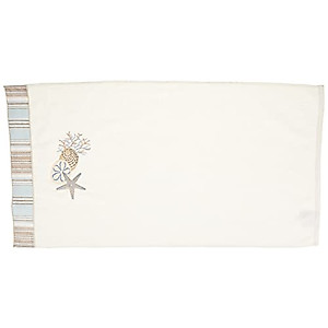 Avanti Linens By The Sea Hand Towel, White,10972WHT