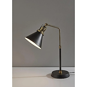 Adesso SL3740-01 Arthur Desk Lamp, Black and Gold