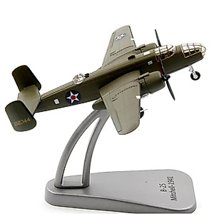 TECKEEN Alloy B-25 Bomber Mitchell Aircraft Model Aircraft Model 1:144 Model Simulation Science Exhibition Model