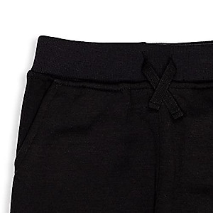 SpongeBob SquarePants Little Boys Fleece 2 Pack Jogger Pants Black/Yellow 4